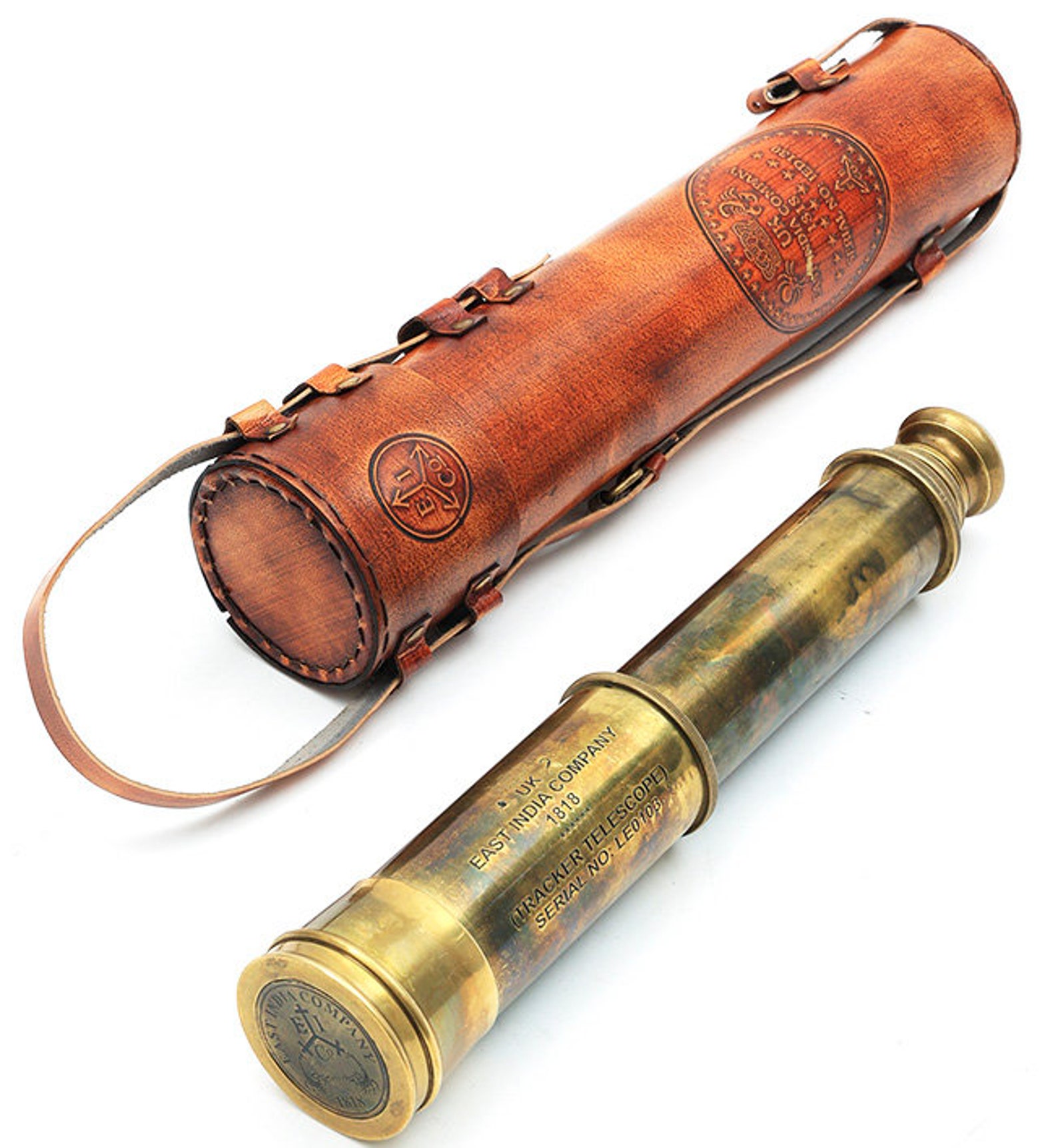 Brass Telescope East India Company 1818 Tracker Spyglass Scope Replica ...