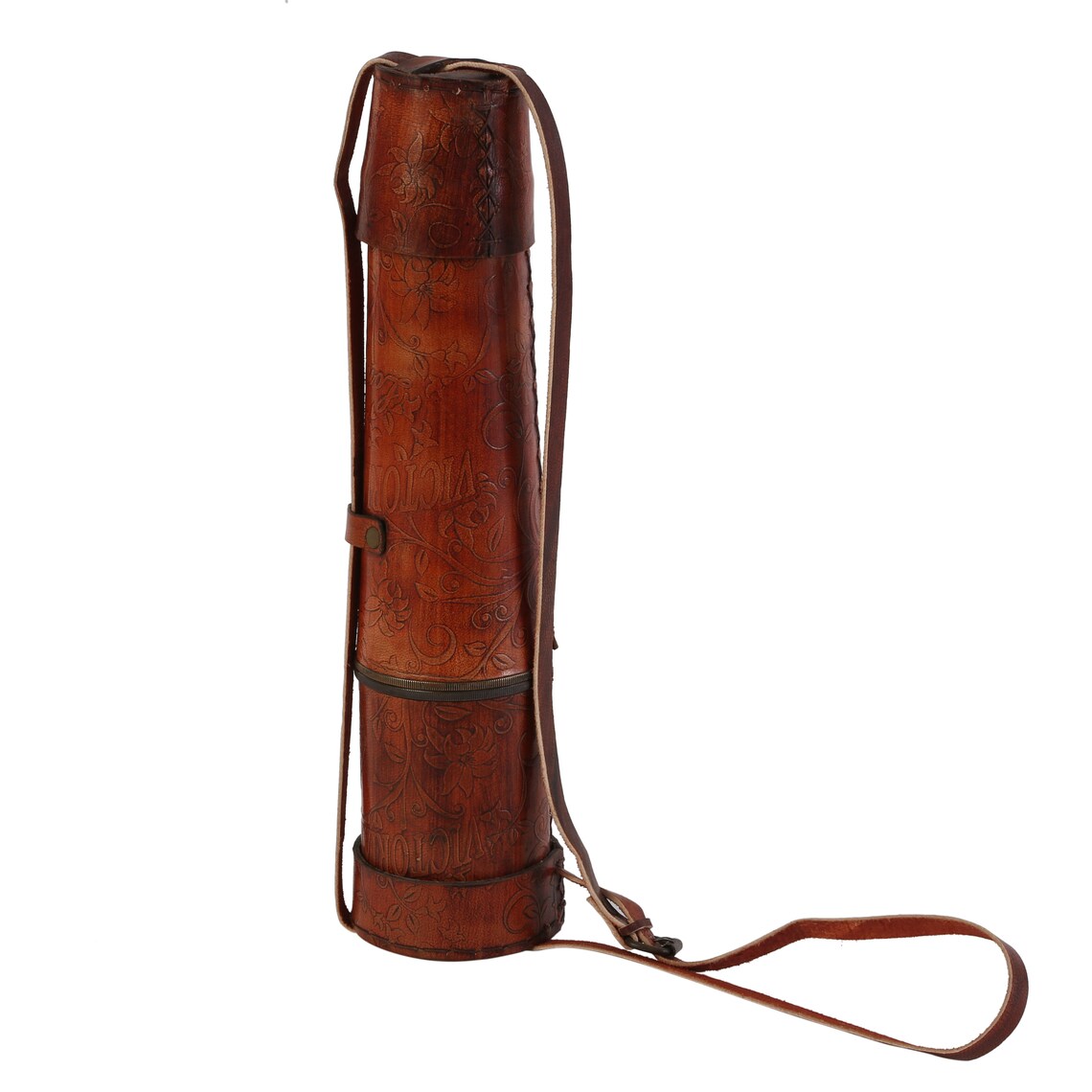 32''ship Captain Brass Telescope With Spy Glass & Leather Case Gift ...