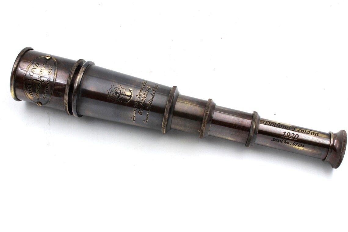 1920 Ship Captain's Working Telescope | Brass Made Spyglass | With ...