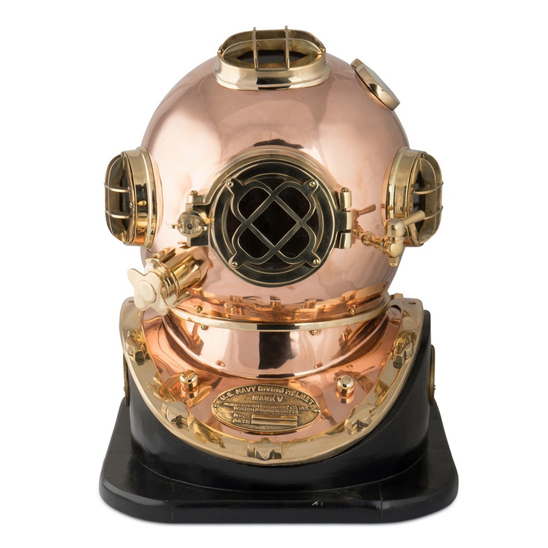 Sea Diver Decorative Diving Helmet With Base Desk Nautical Replica ...