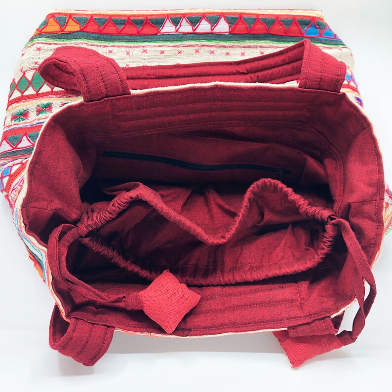 Mingalaba Red Woven Tote Bag Traditional Burmese Hand Craft - Etsy