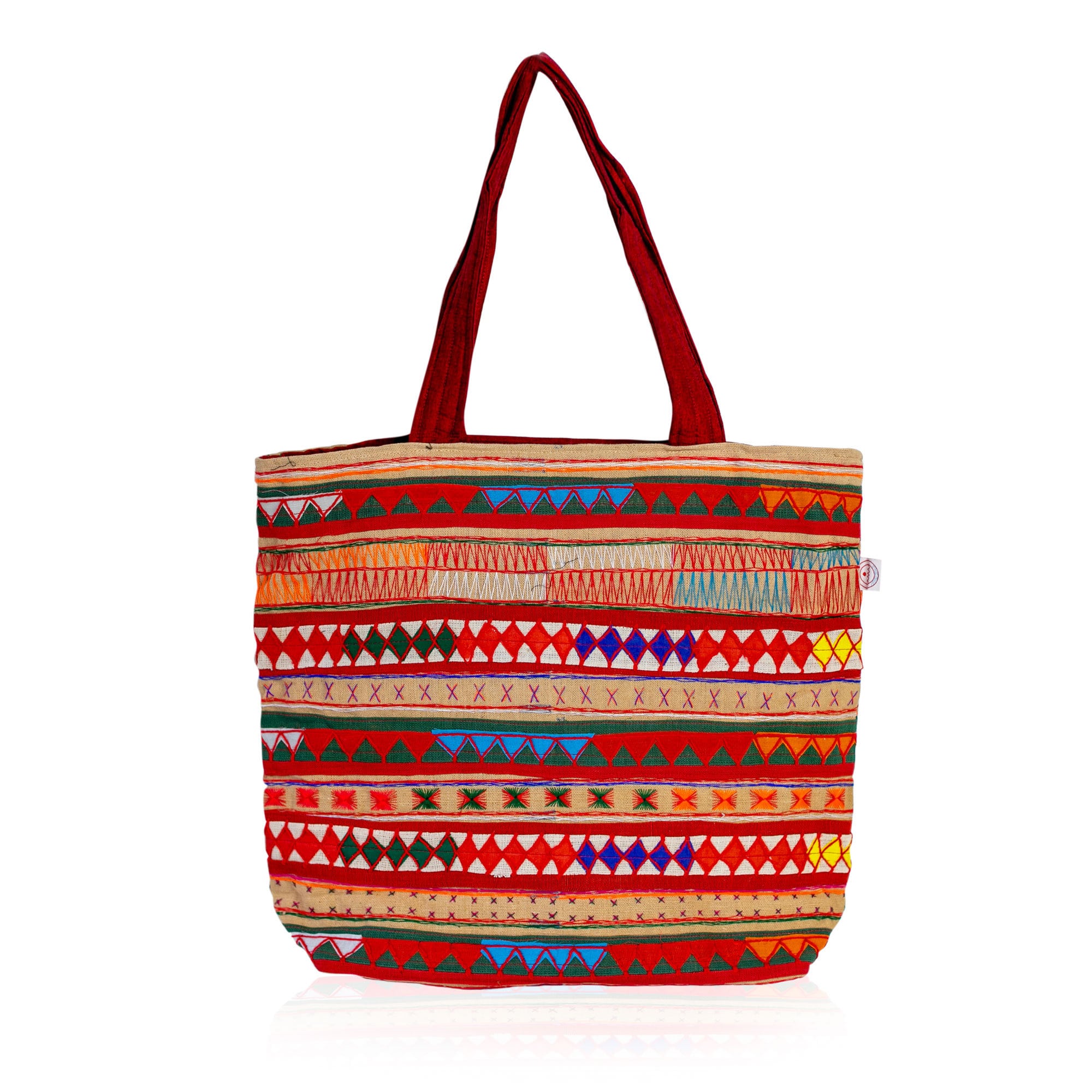 Mingalaba Red Woven Tote Bag Traditional Burmese Hand Craft - Etsy