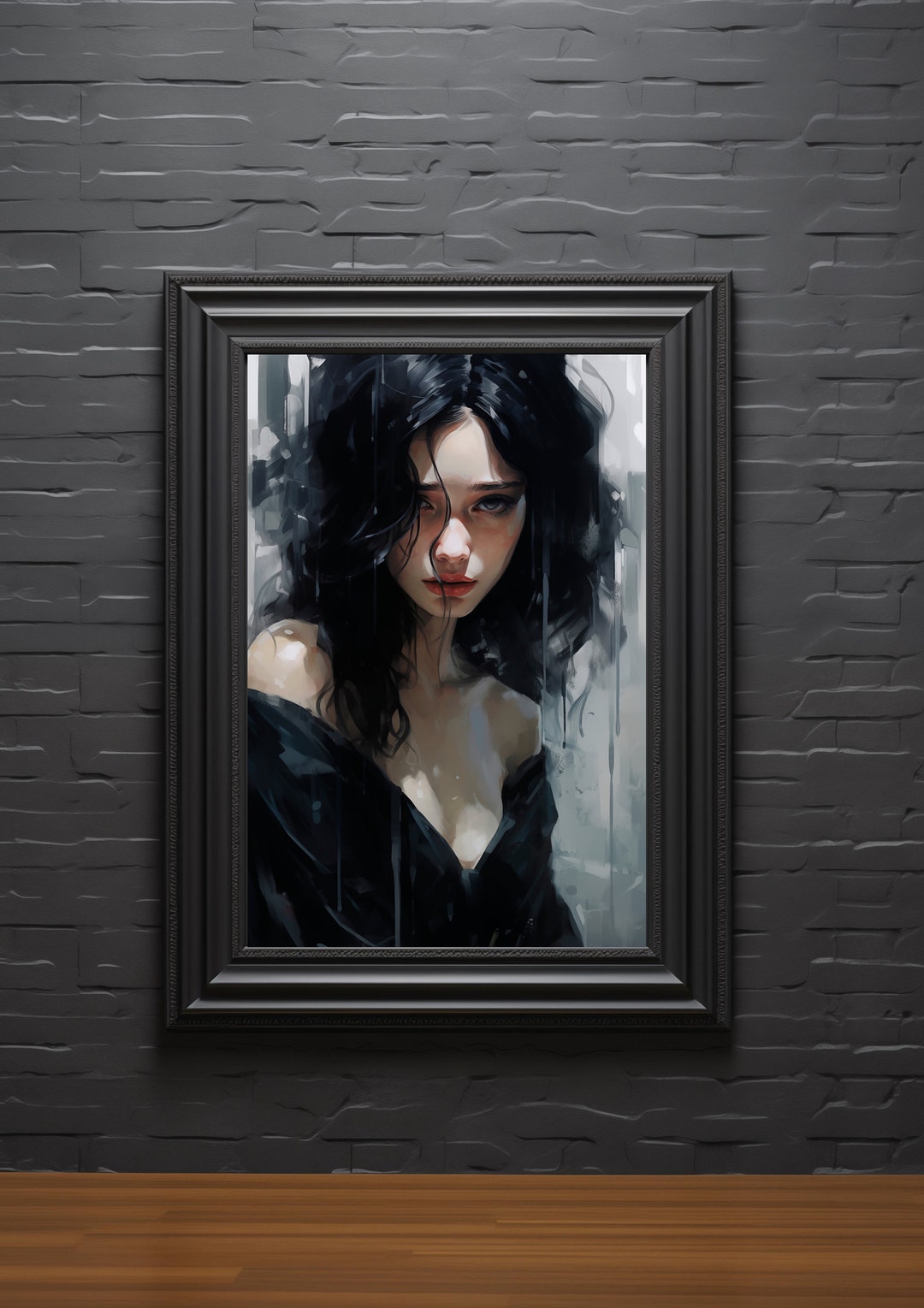 The Melancholy Muse Dark Decor Aesthetic, Dark Academia, Gothic Artwork ...