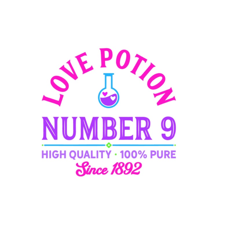Love Potion 9 SVG Digital Download for Cricut, Silhouette, Cut File ...