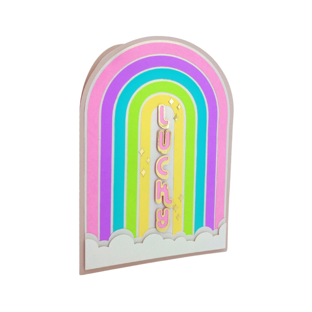 March Lucky Rainbow Greeting Card Instant Digital Download - SVG, PNG ...