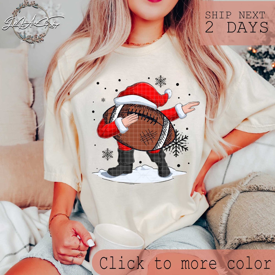 Football Christmas Santa Claus Shirt Funny Christmas Football - Etsy