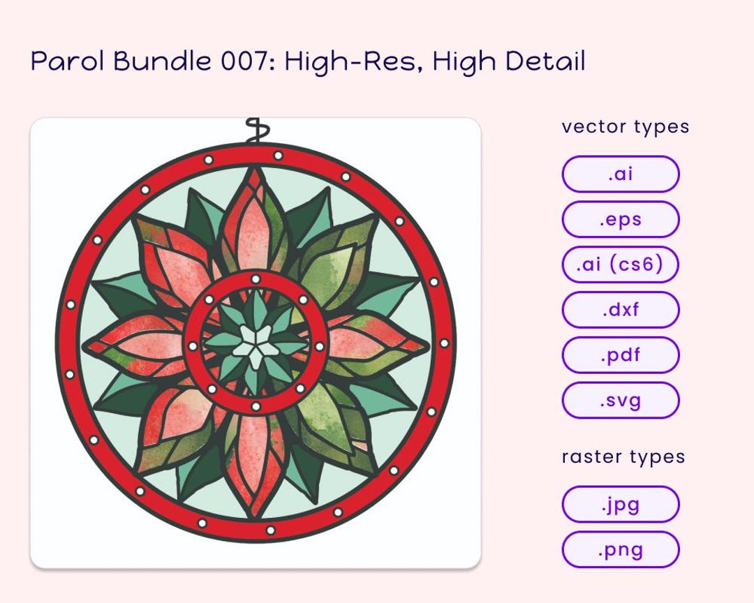 Parols 007 SVG - Highly Detailed Parol Design With Raster and Vector ...