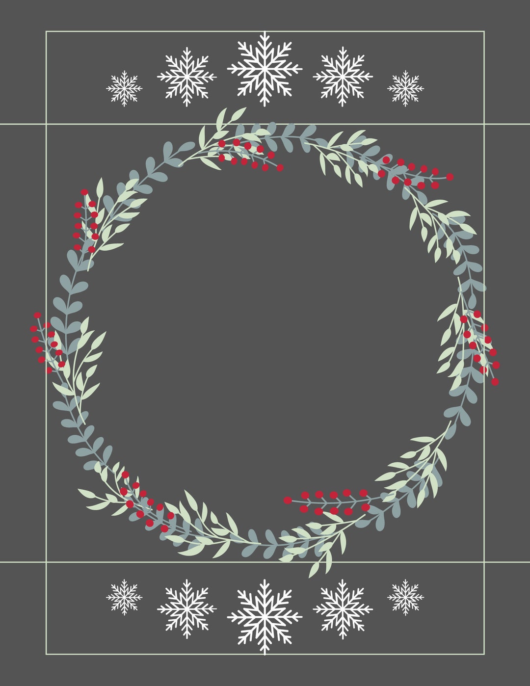 Winter Berry Digital Wall Art. Instant Download - Etsy