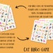 Kitty Cat Bingo Cards, Purrfectly Fun Kitten Activities Gift, Birthday ...