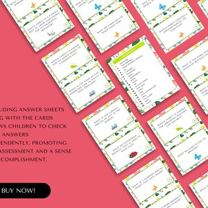 Bugs & Insects Trivia Cards Set, Trivia Game Printable, Trivia Night ...