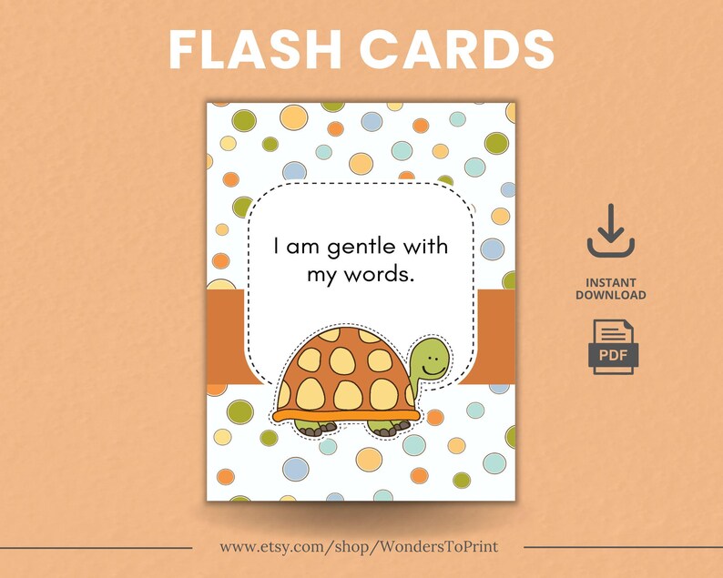 Kindness & Empathy Flash Cards | Social Emotional Learning | Character ...