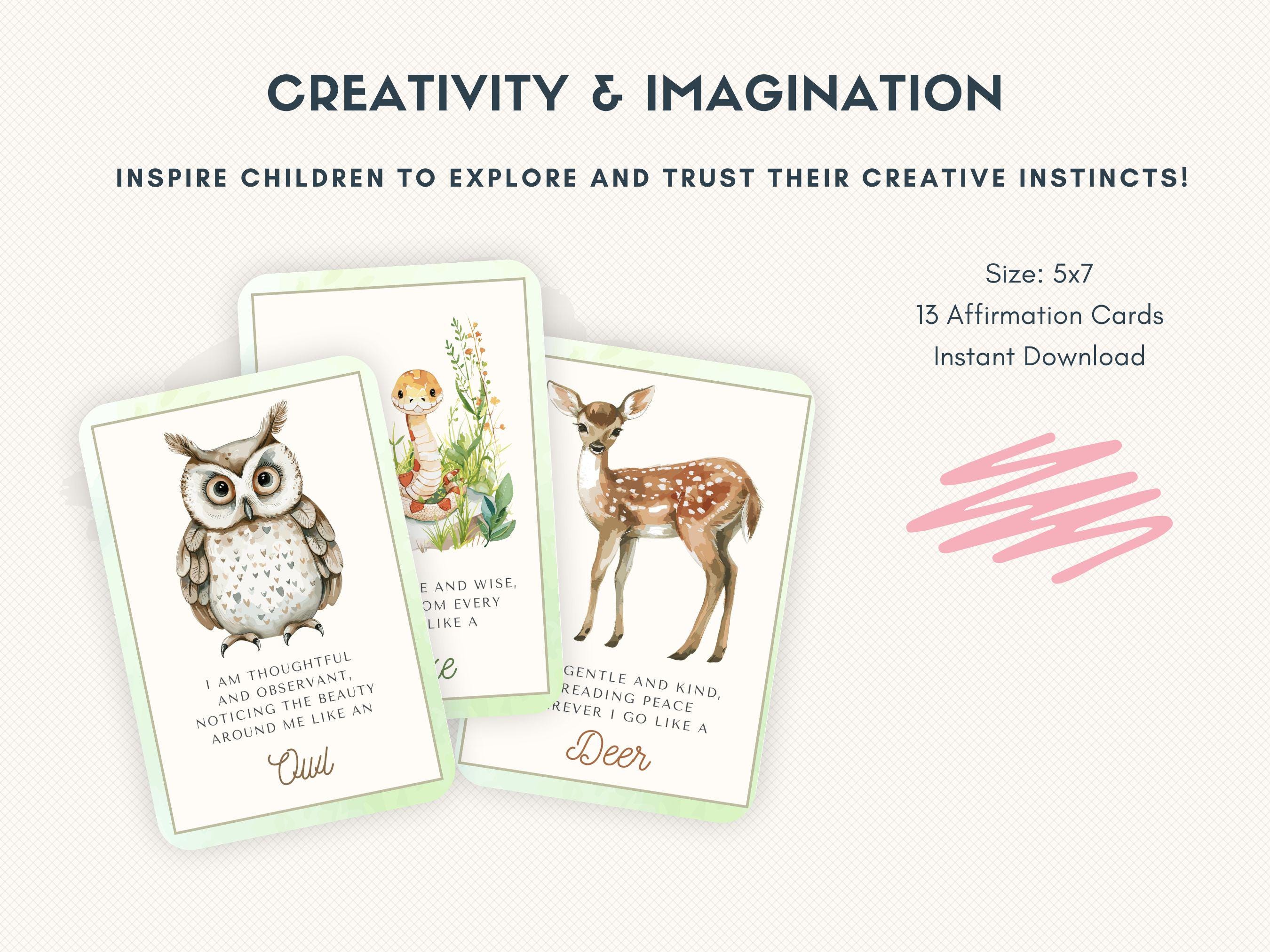 Woodland Animals Affirmation Cards | Positive Affirmation Cards for ...