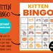 Kitten Bingo Cards, Purrfectly Fun Kitty Cat Activities Gift, Birthday ...