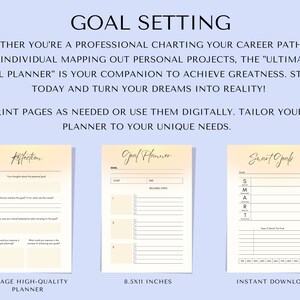 Goal Planner BUNDLE, 2023 Goal Tracker Journal, Printable SMART Goal ...