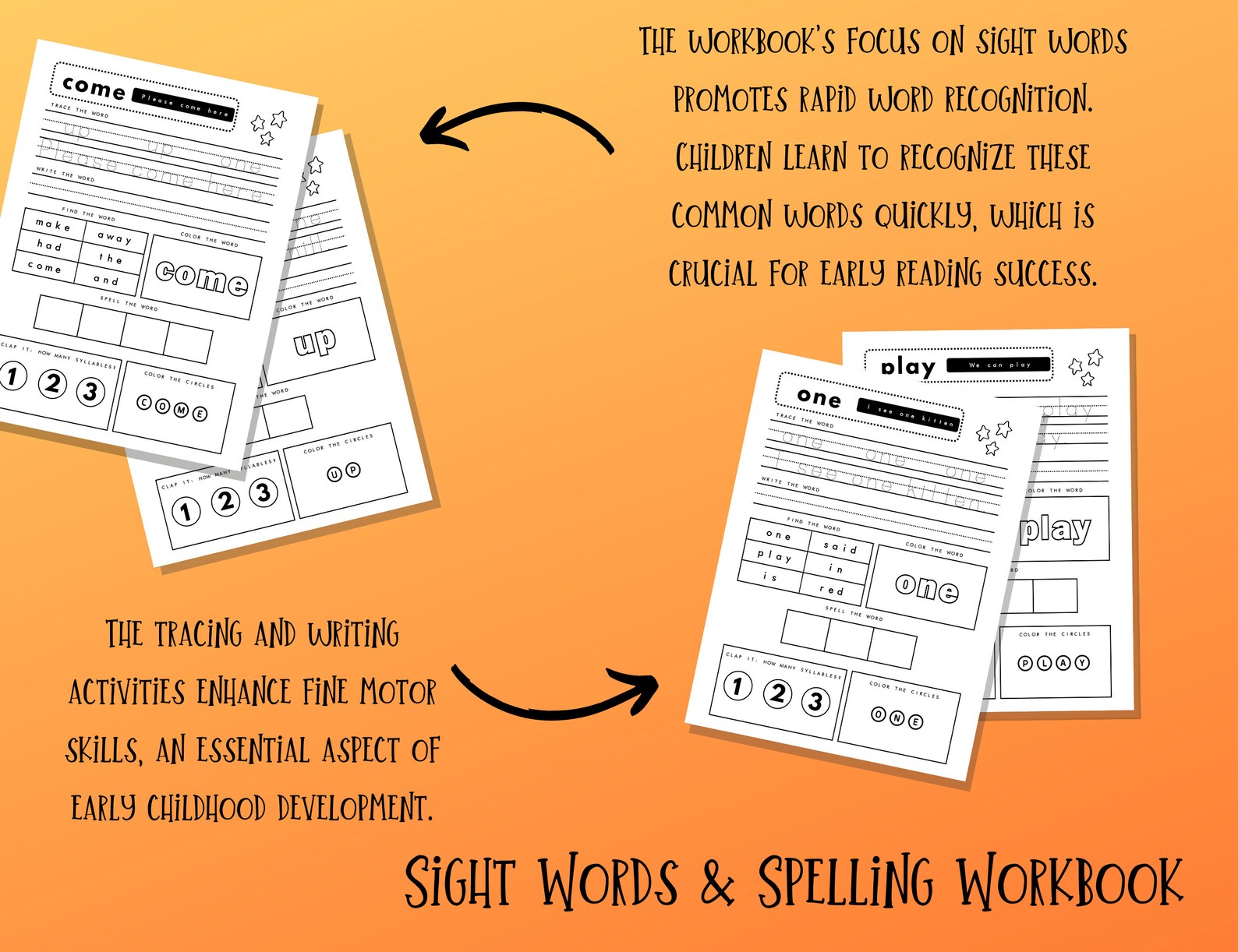 Printable Dolch Sight Word Worksheets for Pre-k & Kindergarten ...