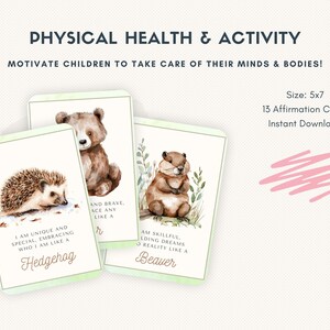 Woodland Animals Affirmation Cards Positive Affirmation Cards for Kids ...