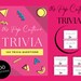 80s Pop Culture Trivia Cards Set Trivia Game Printable - Etsy