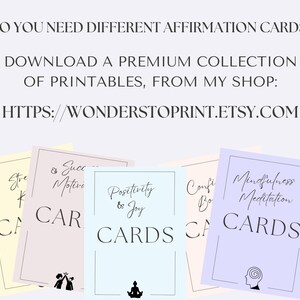 Overcoming Anxiety Affirmation Cards Printable Affirmation - Etsy