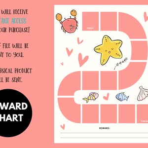 Under the Sea Reward Chart for Kids, Printable Ocean Behavior Chart ...
