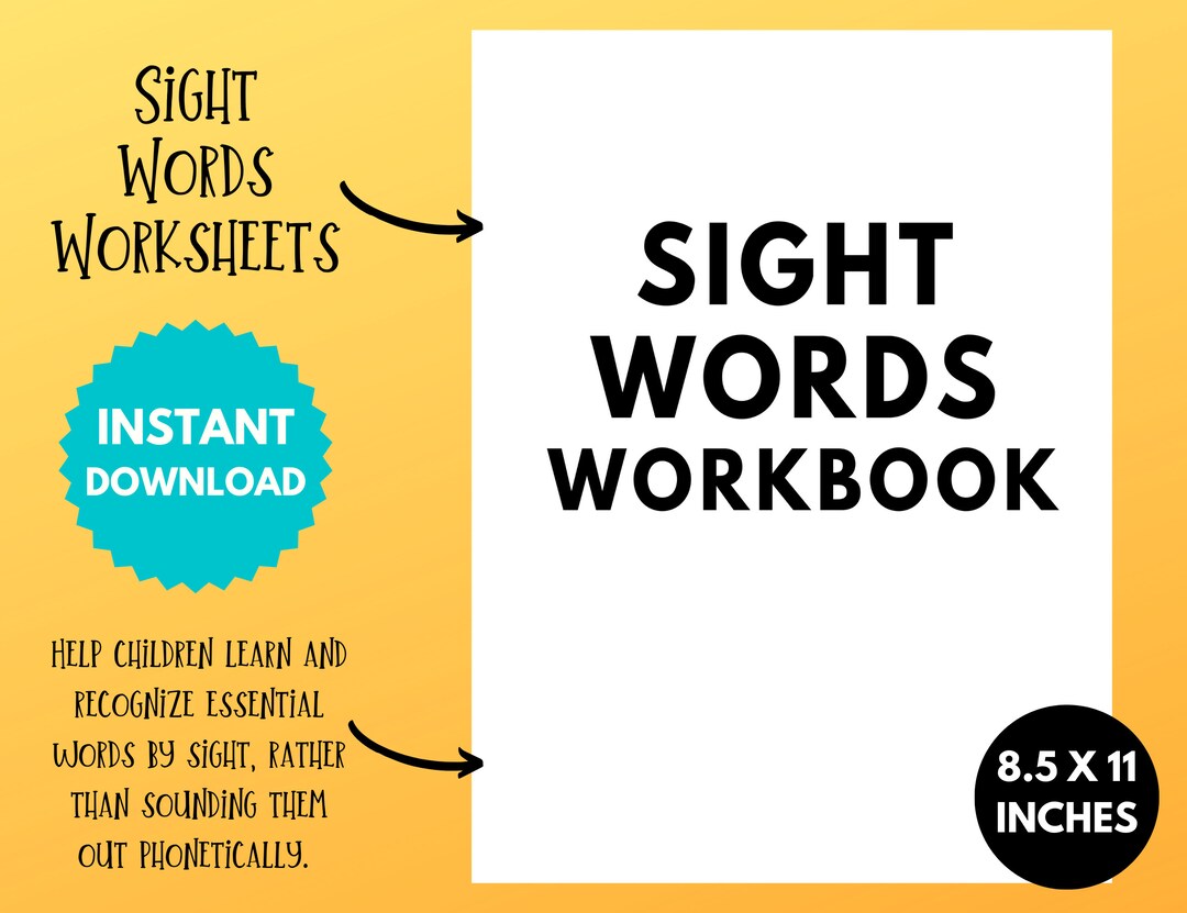 Printable Dolch Sight Word Worksheets for Pre-k & Kindergarten ...