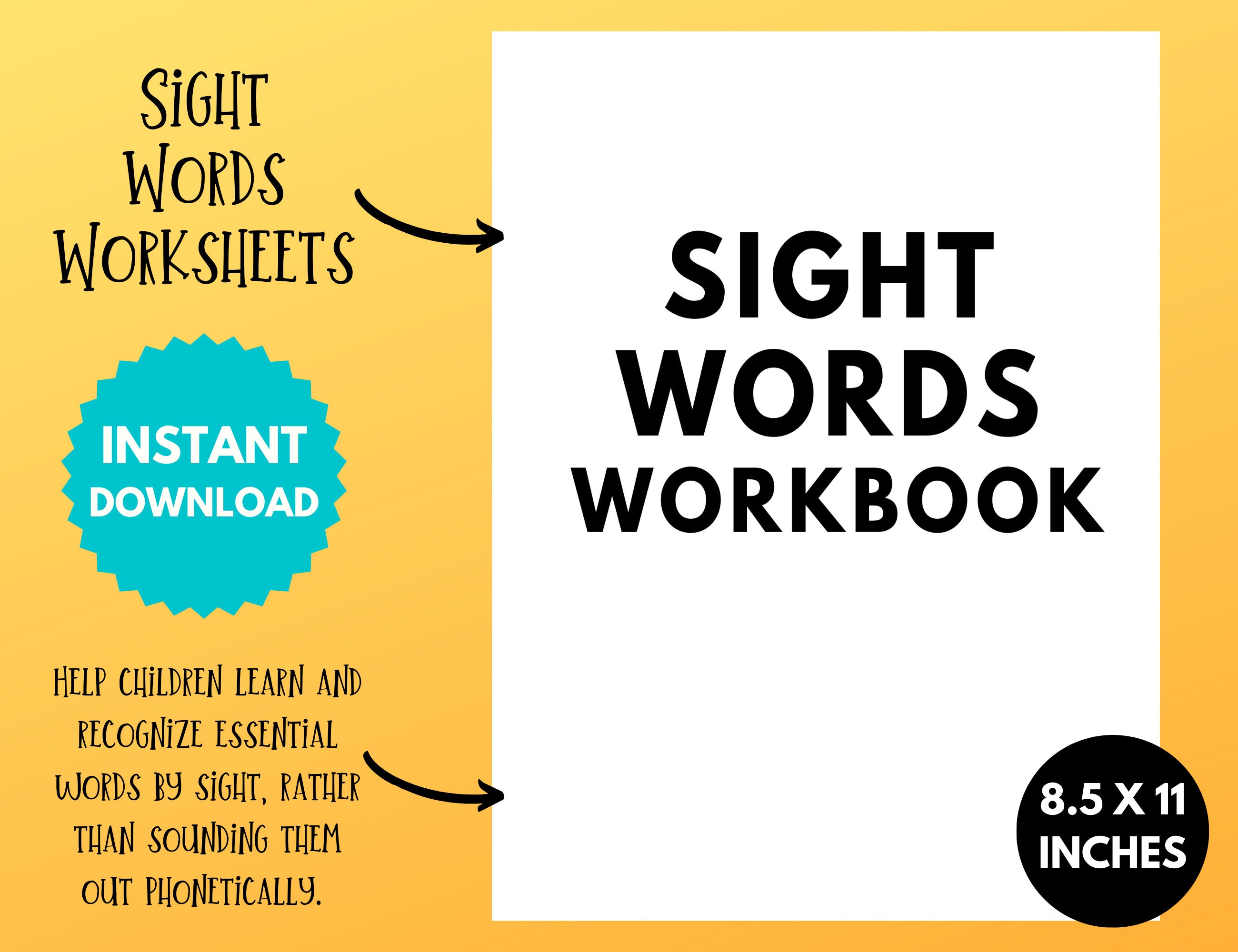 Printable Dolch Sight Word Worksheets for Pre-k & Kindergarten ...