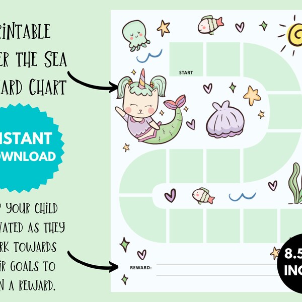 Under the Sea Reward Chart - Etsy