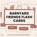 Barnyard Friends Flash Cards | Farm Animals Flash Cards | Preschool ...