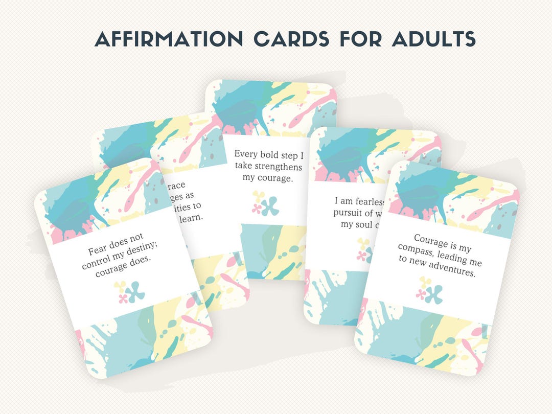 Fearlessness Affirmation Cards | Courage Cards | Empowerment Quotes ...