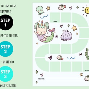 Under the Sea Reward Chart for Kids, Printable Ocean Behavior Chart ...