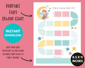 Fairy Reward Chart for Girls Magical Behavior Chart Daily - Etsy