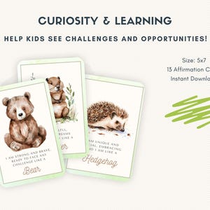 Woodland Animals Affirmation Cards | Positive Affirmation Cards for ...