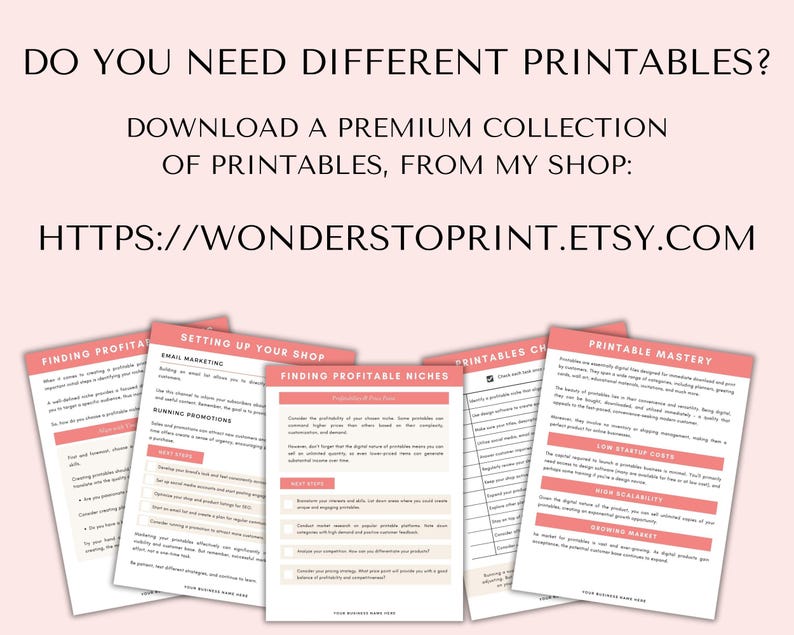 Printable Playbook Strategy Guide | Finding Profitable Niches ...