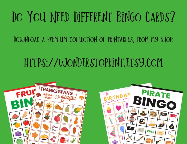 Safari Bingo Cards, Printable Educational Jungle Party Game, Fun ...