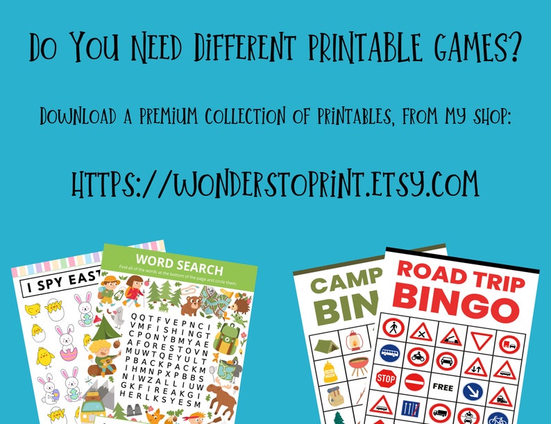 Road Trip Activities for Kids, Printable Car Journey Activity Pack ...