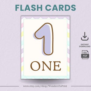 Numbers Flash Cards | Educational Flashcards | Learning Numbers Cards ...