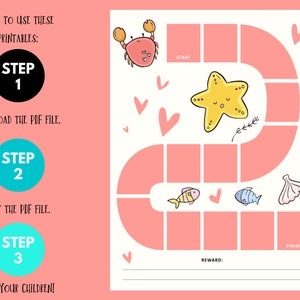 Under the Sea Reward Chart for Kids, Printable Ocean Behavior Chart ...