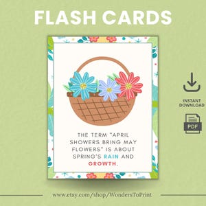 Spring Facts Flash Cards | Printable Flashcards | Educational Resources ...