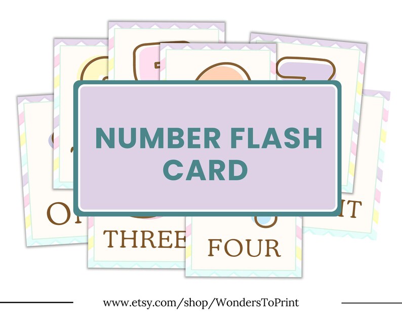 Numbers Flash Cards | Educational Flashcards | Learning Numbers Cards ...