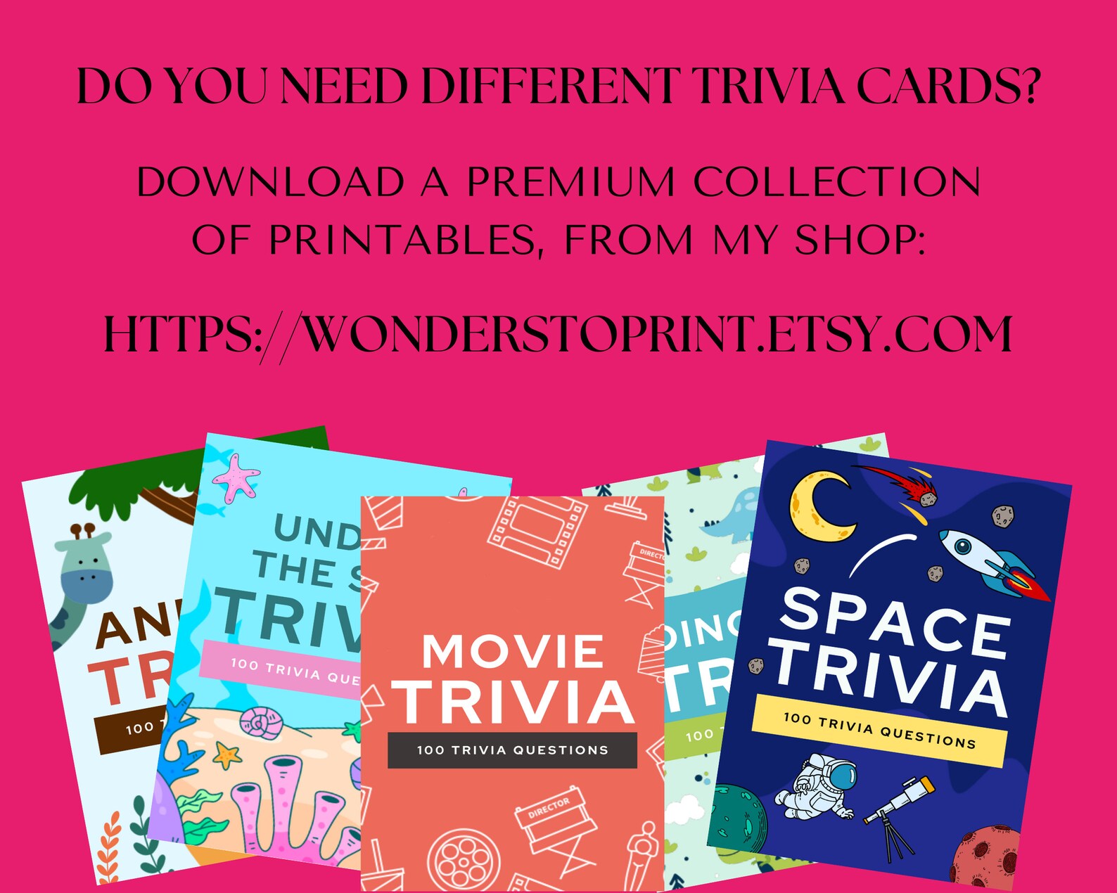 80s Pop Culture Trivia Cards Set, Trivia Game Printable, Trivia Night ...