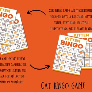 Kitten Bingo Cards, Purrfectly Fun Kitty Cat Activities Gift, Birthday ...