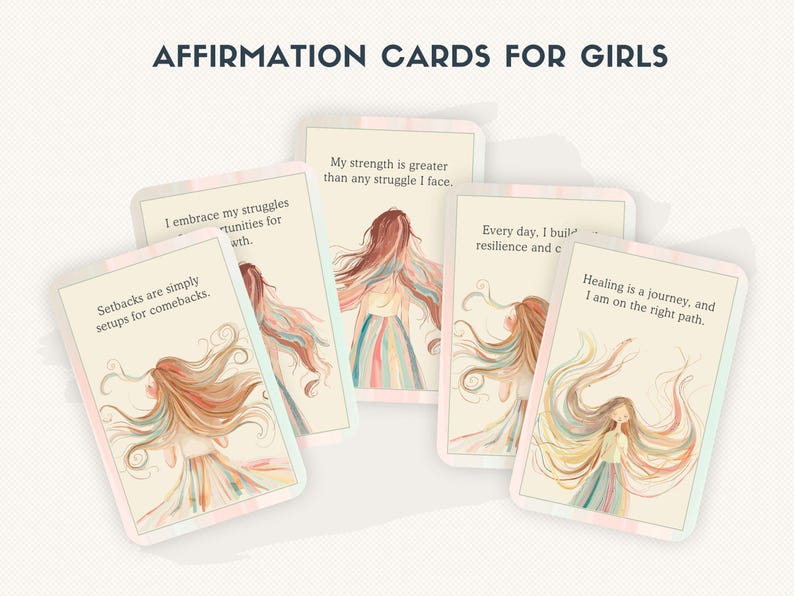 Resilience and Recovery Affirmation Cards | Empowerment Cards ...
