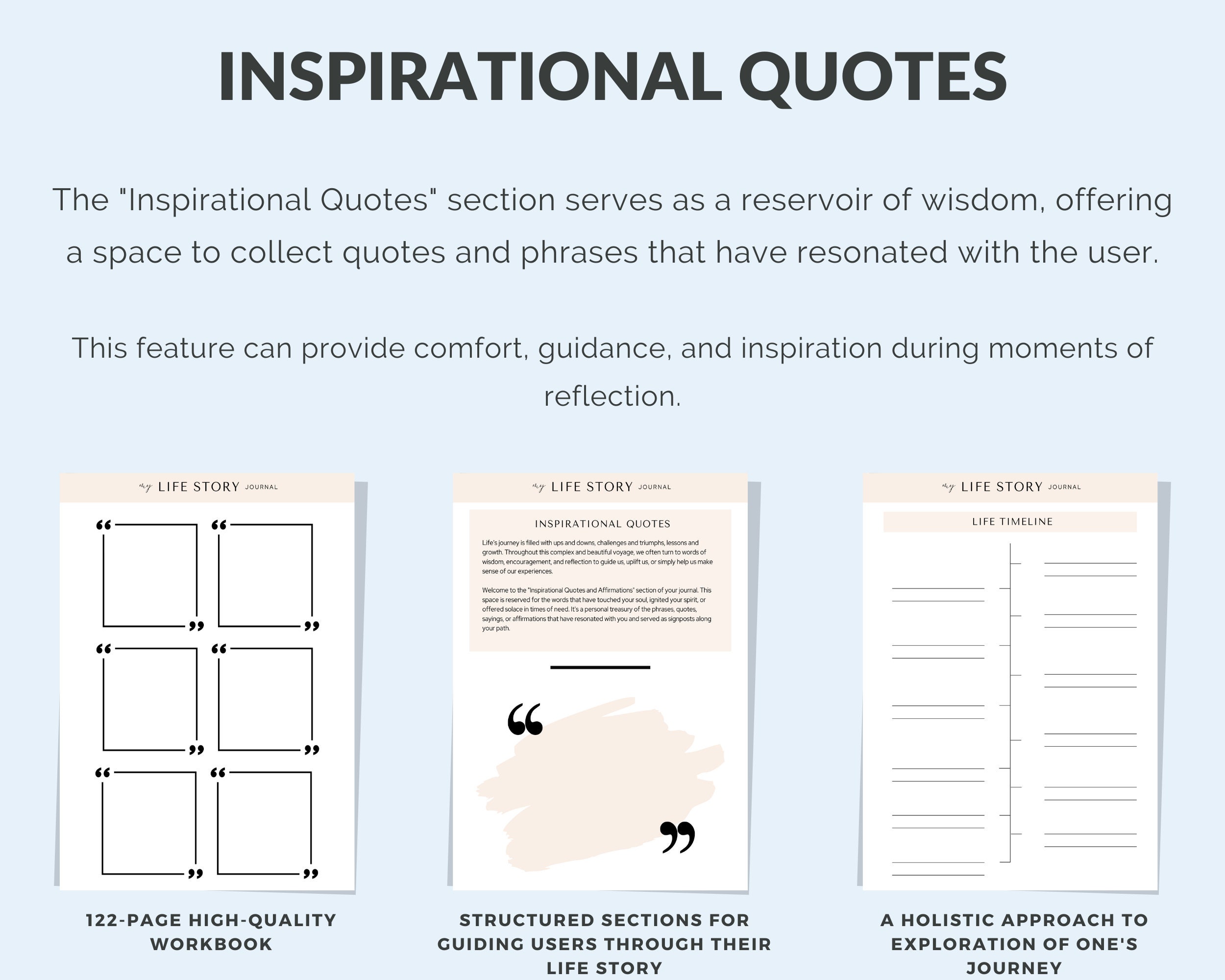 My Life Story Journal, Printable Memory Journal, Legacy-building Diary ...