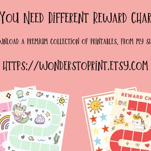 Unicorn Reward Chart for Girl, Rainbow Behavior Chart, Daily Chore ...