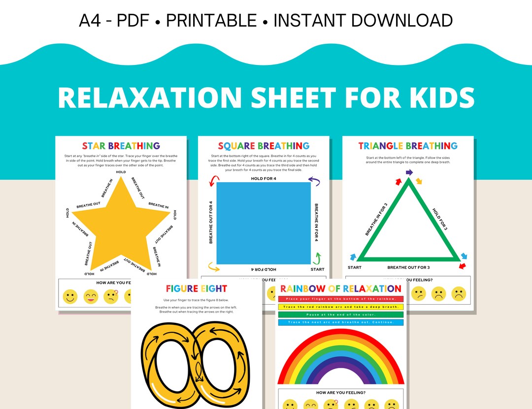 Rainbox of Relaxation Cards | Breathing Exercises | Mindfulness Cards ...