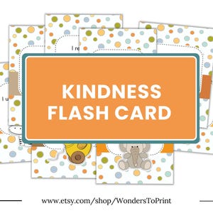 Kindness & Empathy Flash Cards | Social Emotional Learning | Character ...