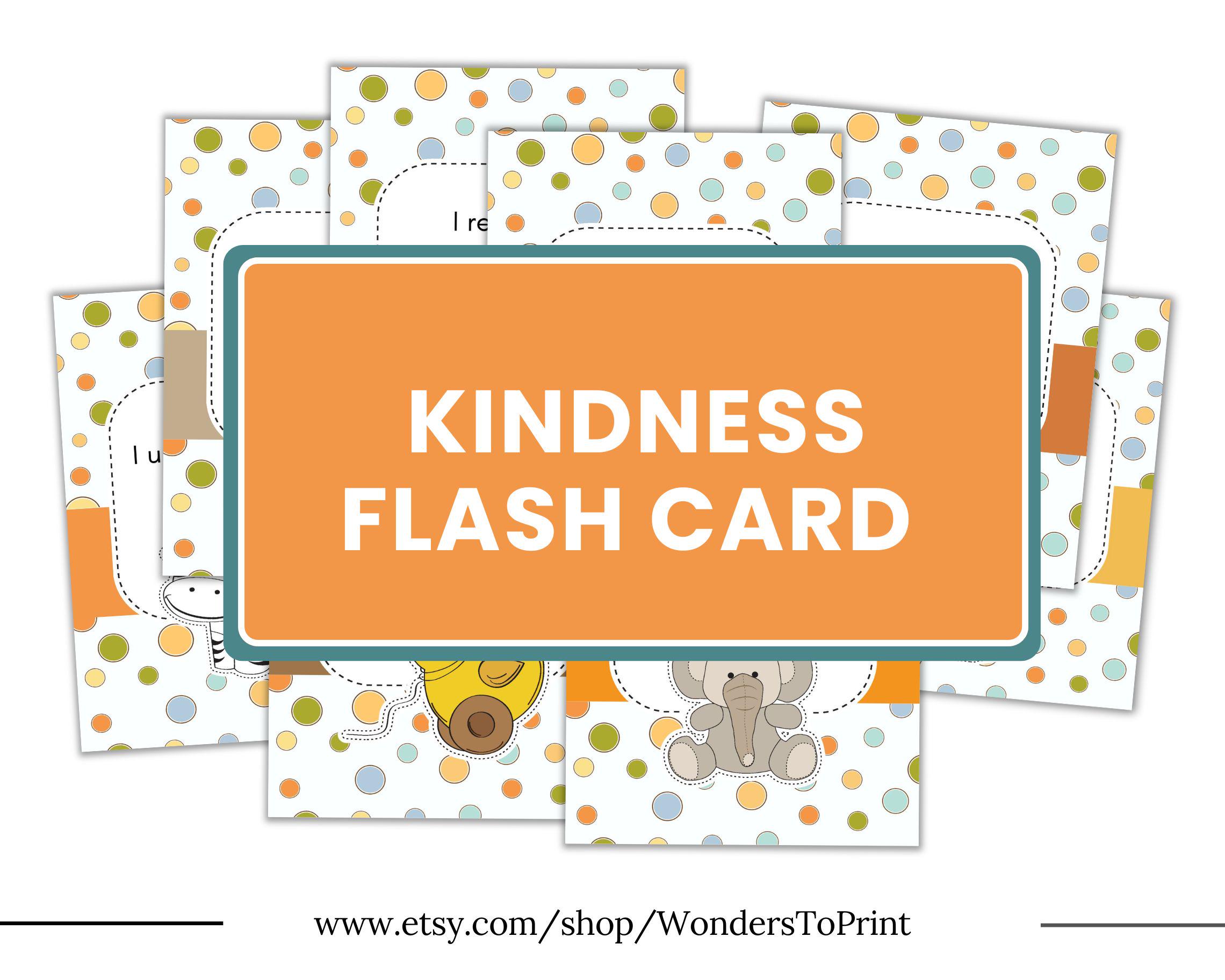 Kindness & Empathy Flash Cards | Social Emotional Learning | Character ...