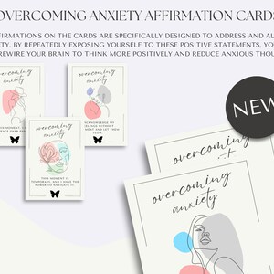 Overcoming Anxiety Affirmation Cards Printable Affirmation - Etsy