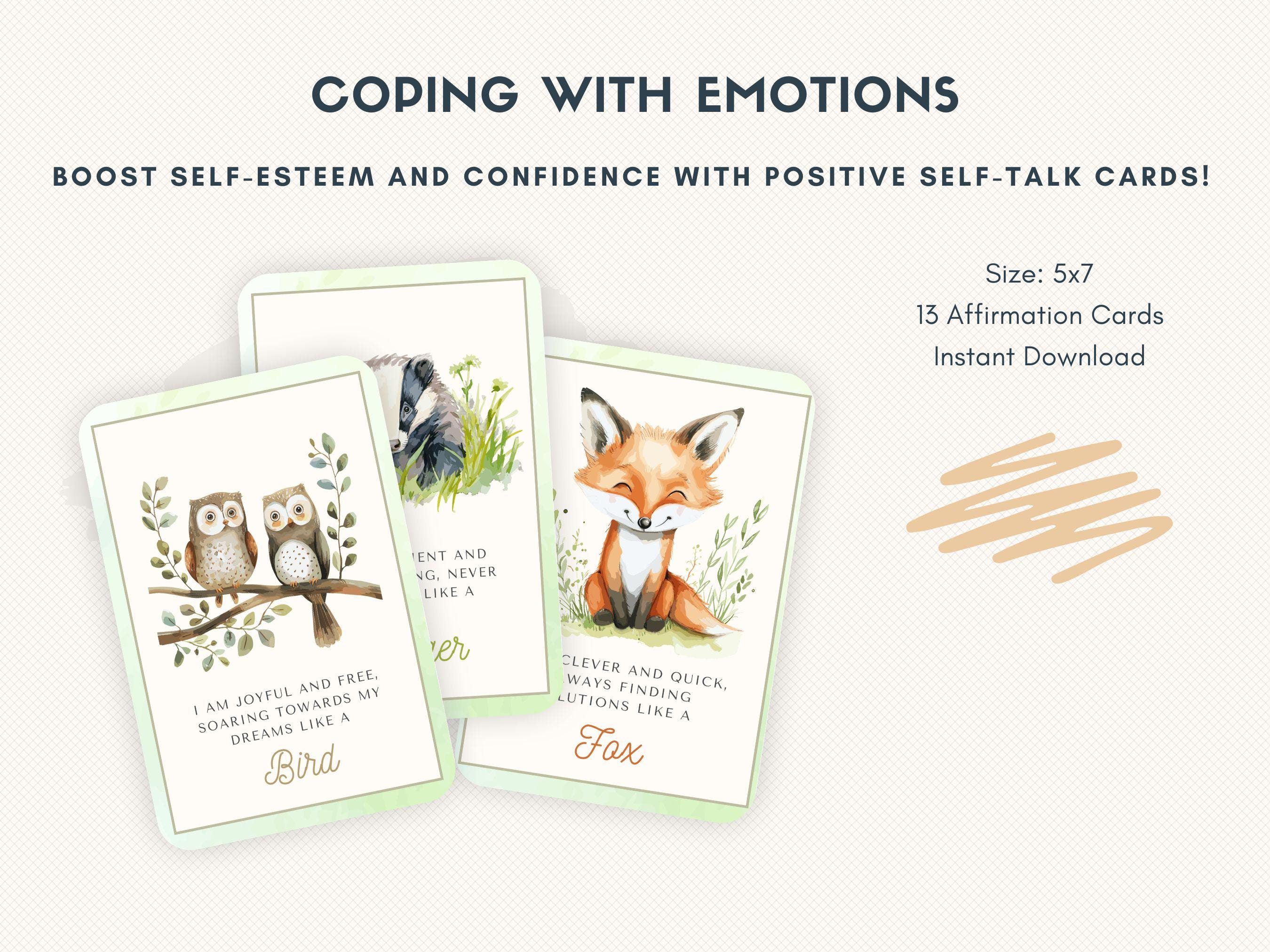 Woodland Animals Affirmation Cards | Positive Affirmation Cards for ...