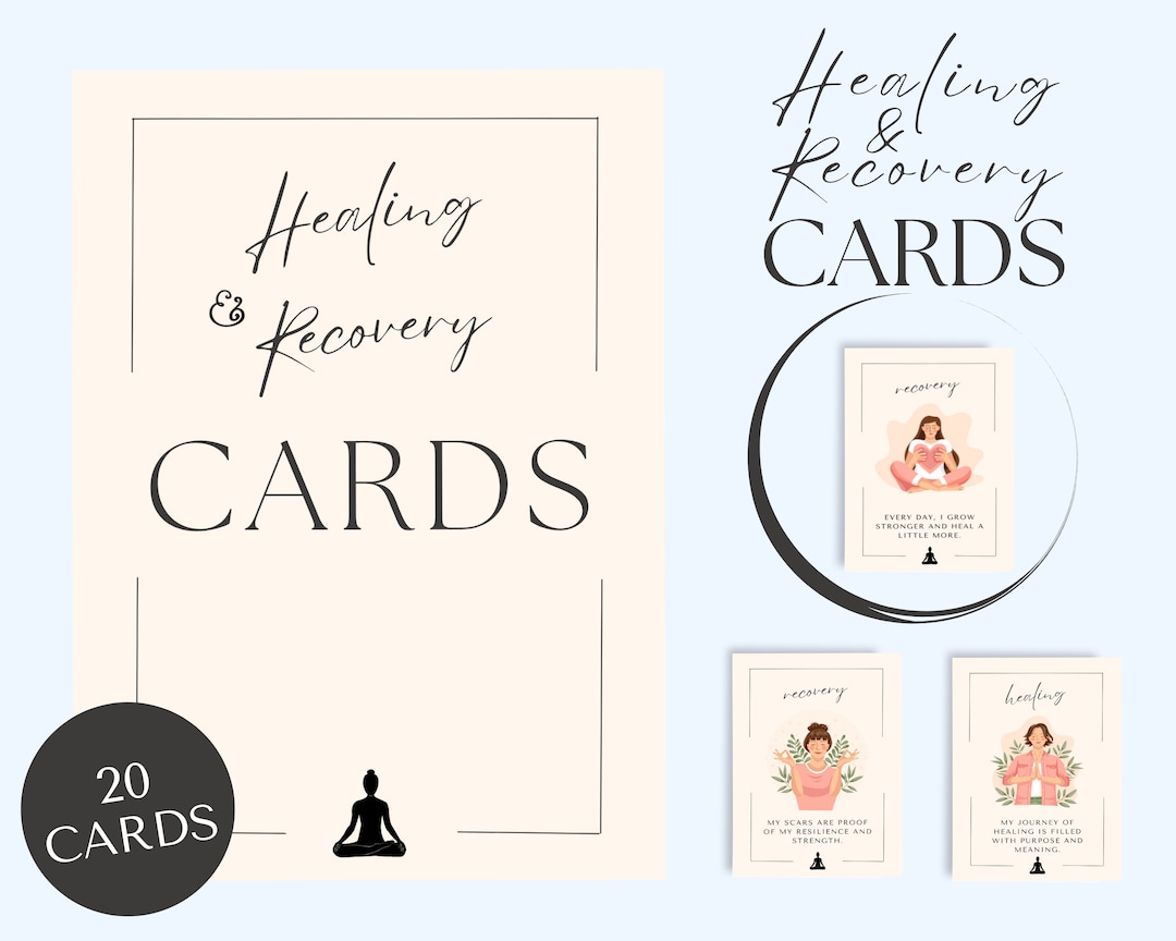 Healing Recovery Affirmation Cards, Printable Affirmation Card Deck ...
