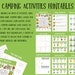 Camping Activities for Kids, Printable Activity Pack, Worksheet Bundle ...